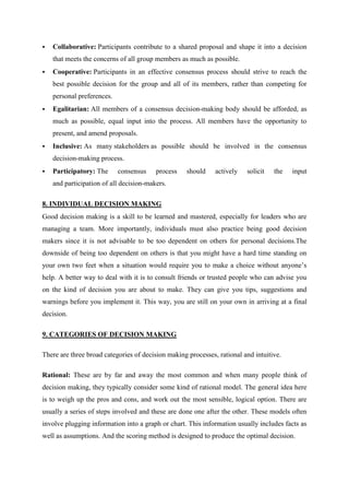 Decision making | PDF
