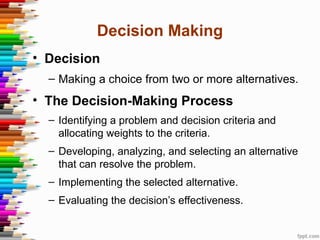 Decision making | PPT