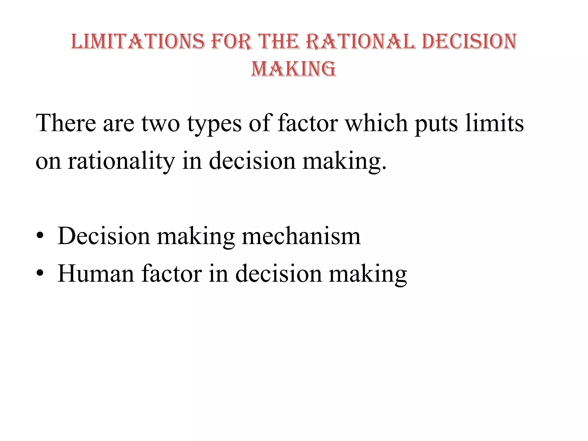 Decision making | PPTX