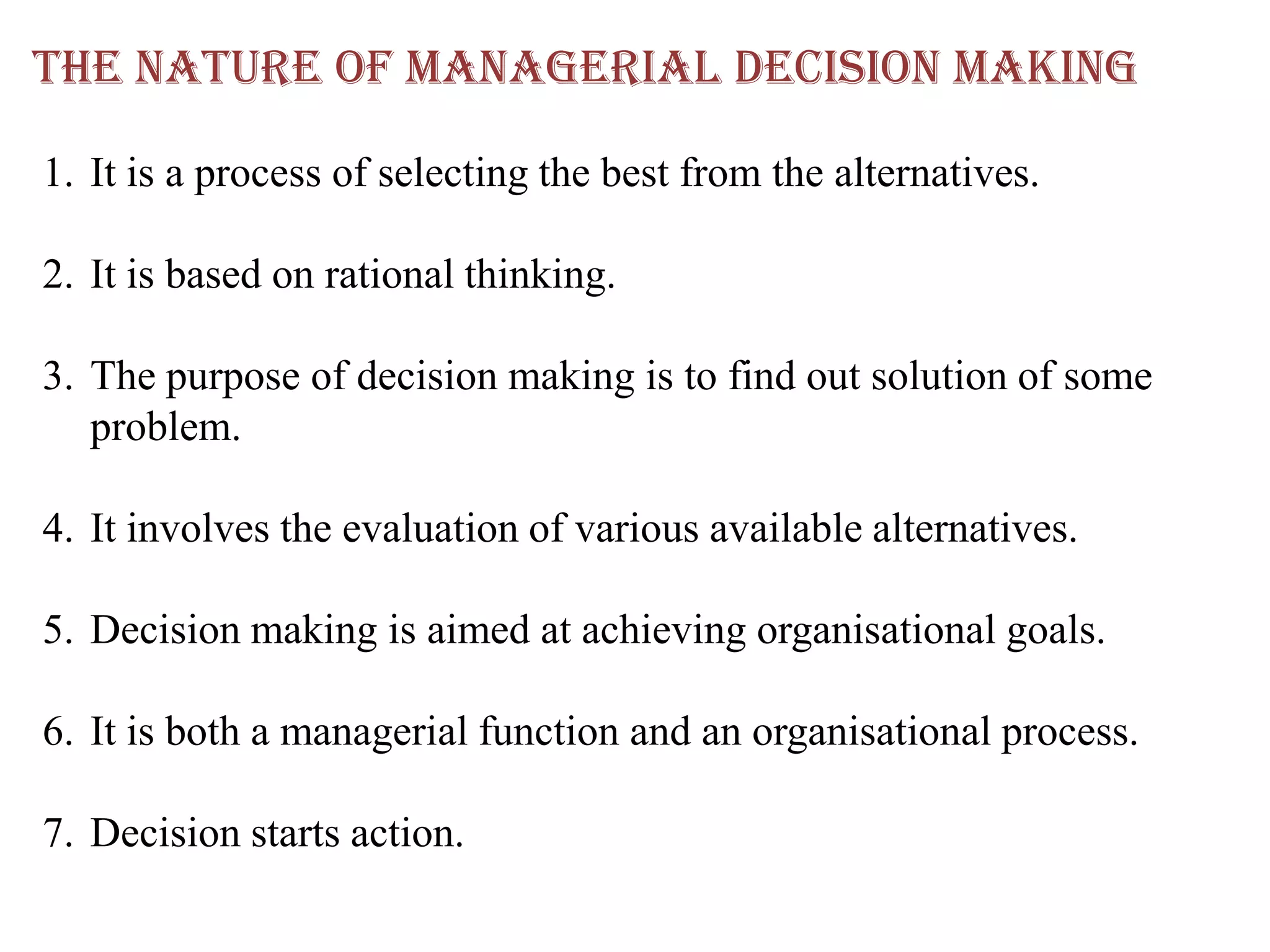 Decision making | PPTX