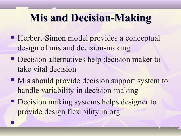 Decision making