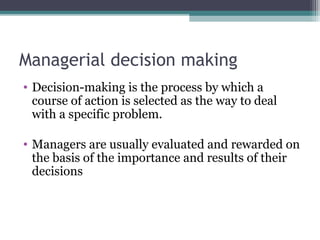 Decision Making : Management Function | PPT