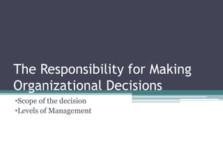 Decision making (Principles of Management) | PPTX