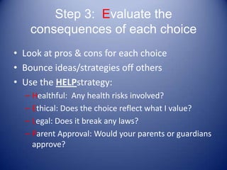 Decision Making Skills | PPTX