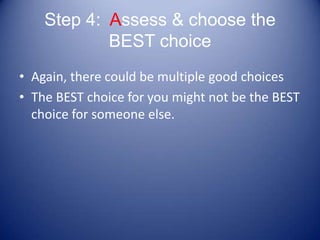 Decision Making Skills | PPTX