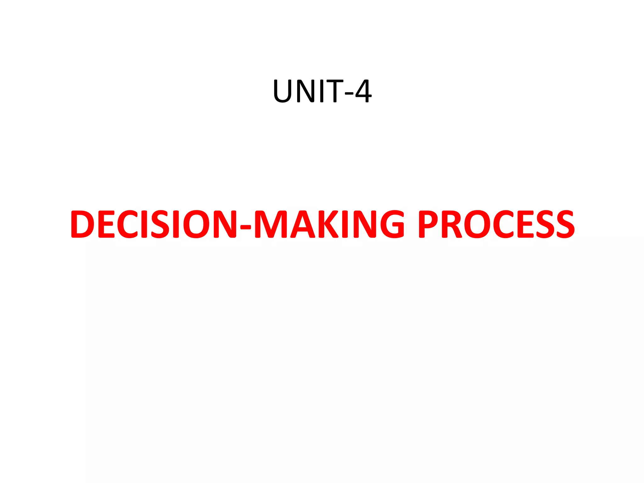 Decision making | PPTX