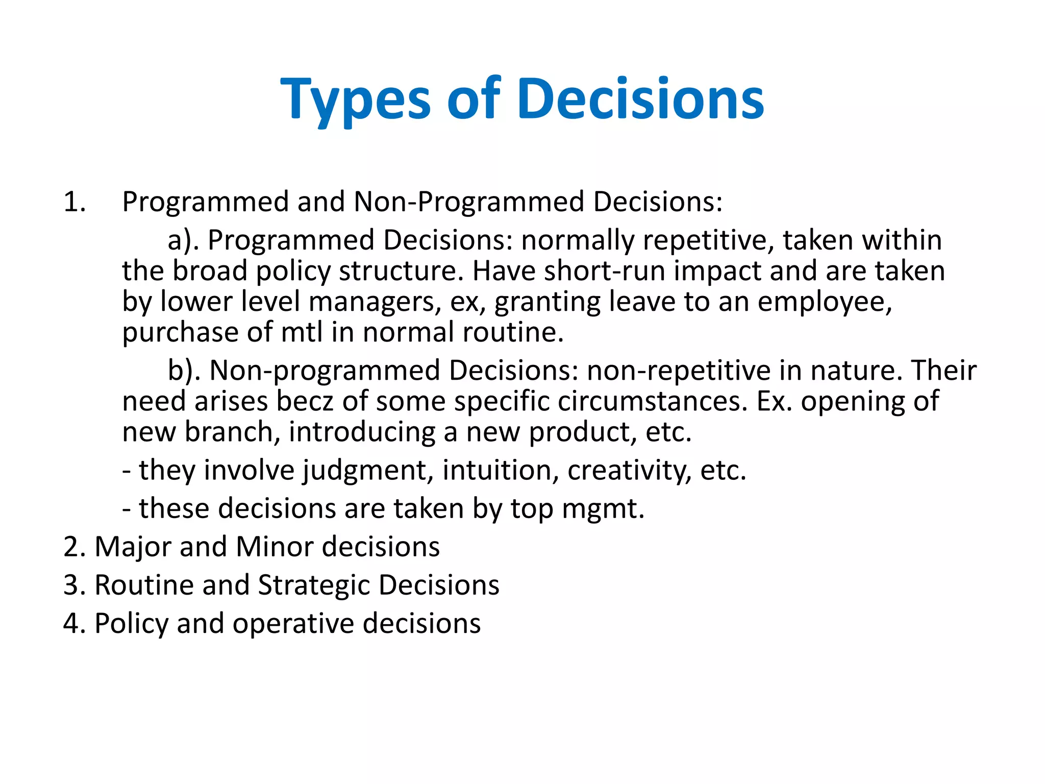 Decision making | PPTX