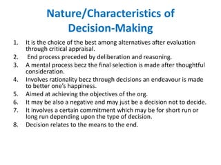 Decision making | PPTX