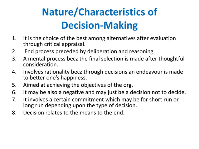 Decision making | PPT