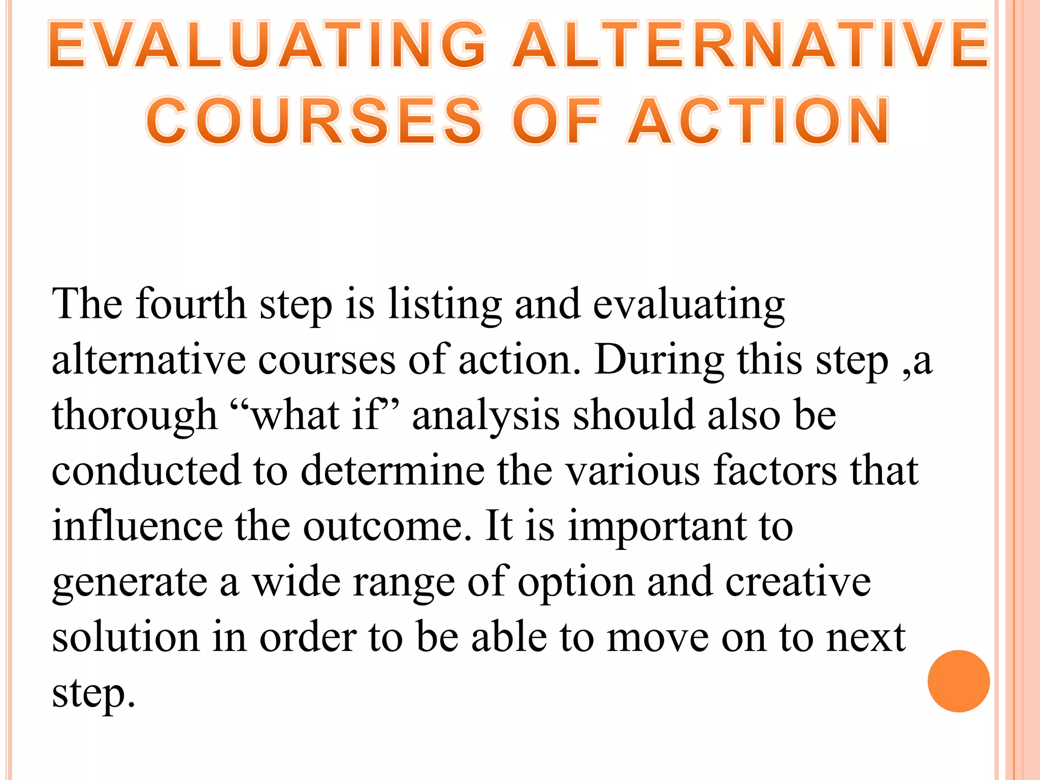 Decision making process | PPTX | Business Administration | Business