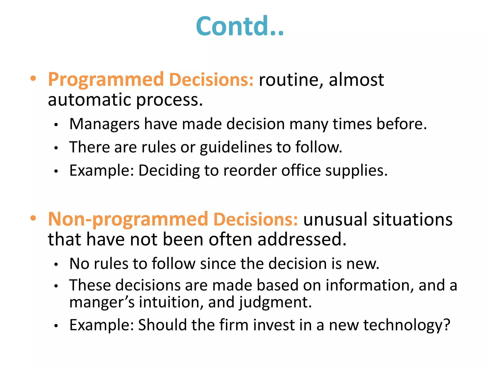 Decision Making | PPTX