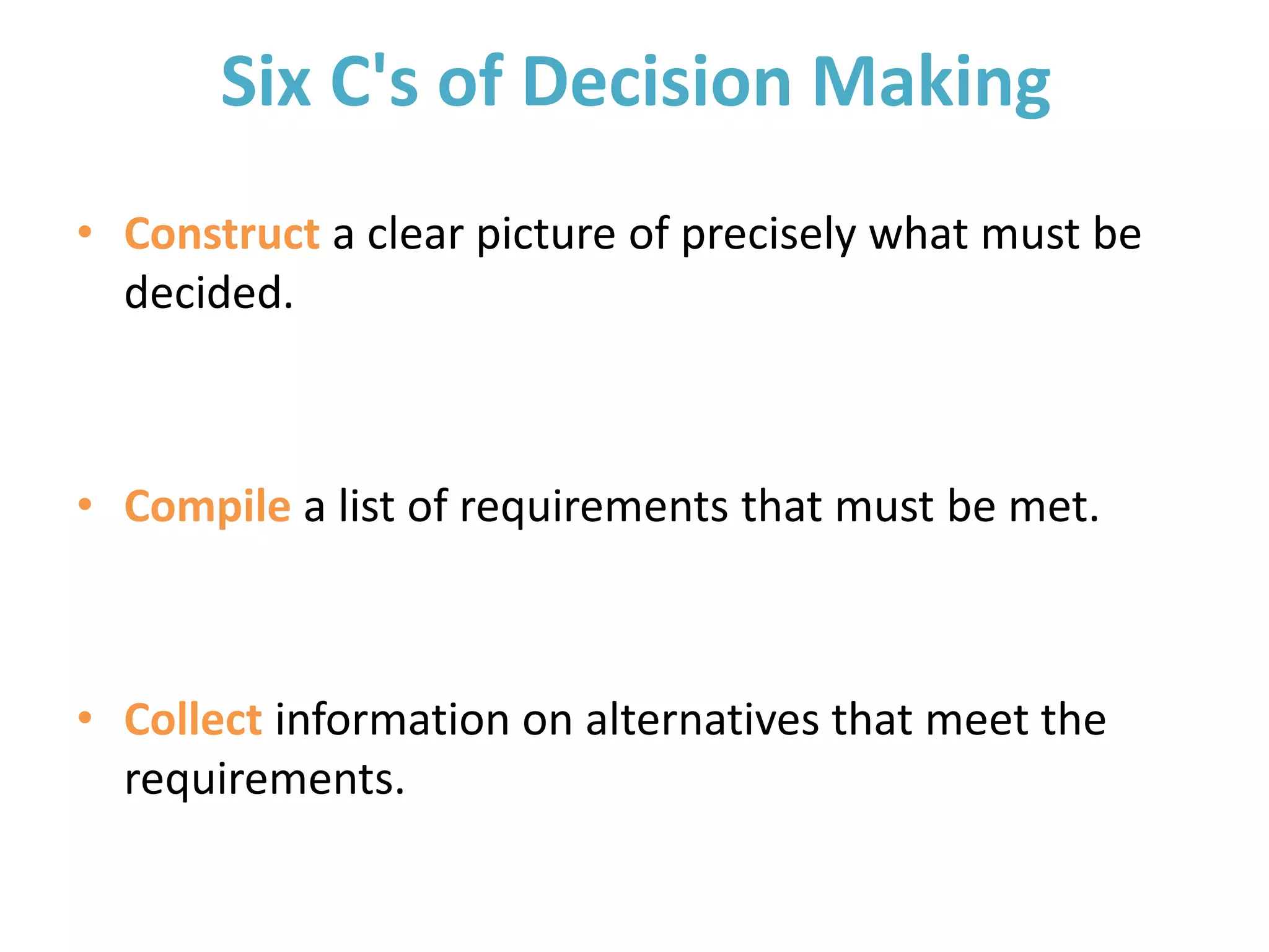 Decision Making | PPTX