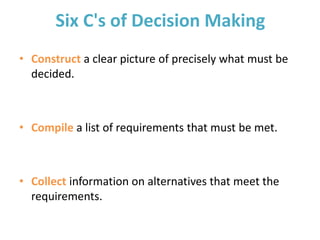 Decision Making | PPTX