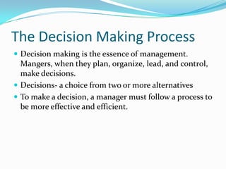 Decision making | PPT