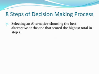 Decision making | PPT