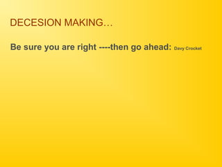 Decision making | PPT