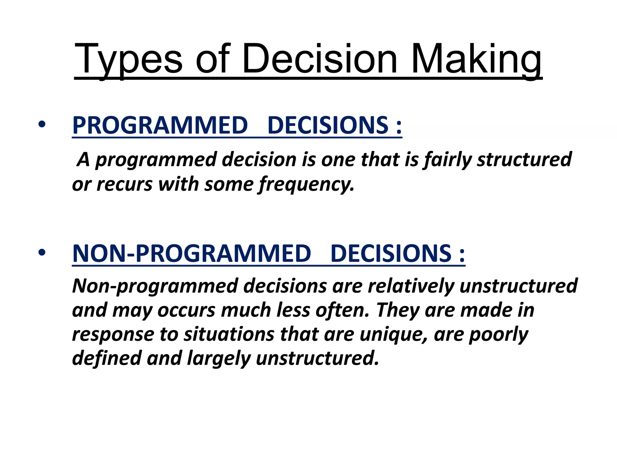 What Is Programmed Decision Making What Is Non Programmed Decision what-is-programmed-decision-making-what-is-non-programmed-decision