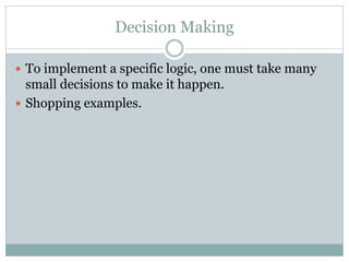 Decision making | PPT