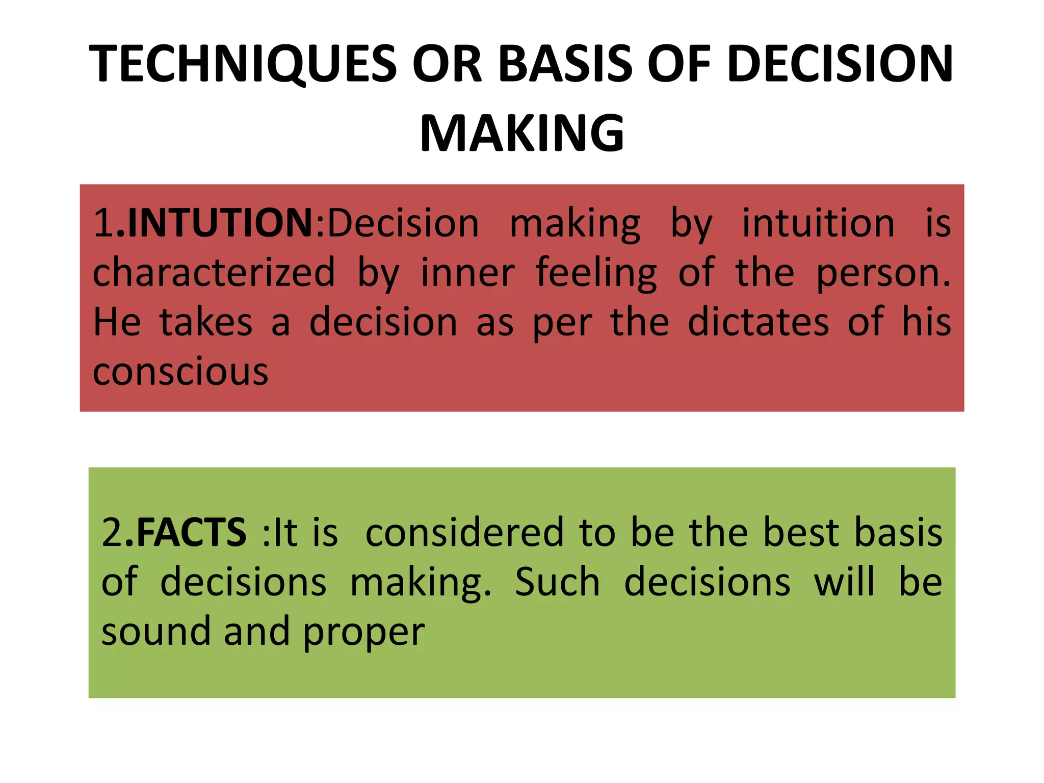 Decision making | PPTX
