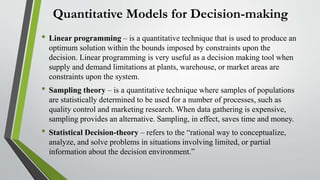 Decision making | PPTX