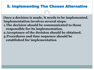 Decision making | PPTX