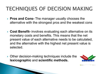 Decision making | PPTX