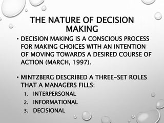 Decision making process | PPTX