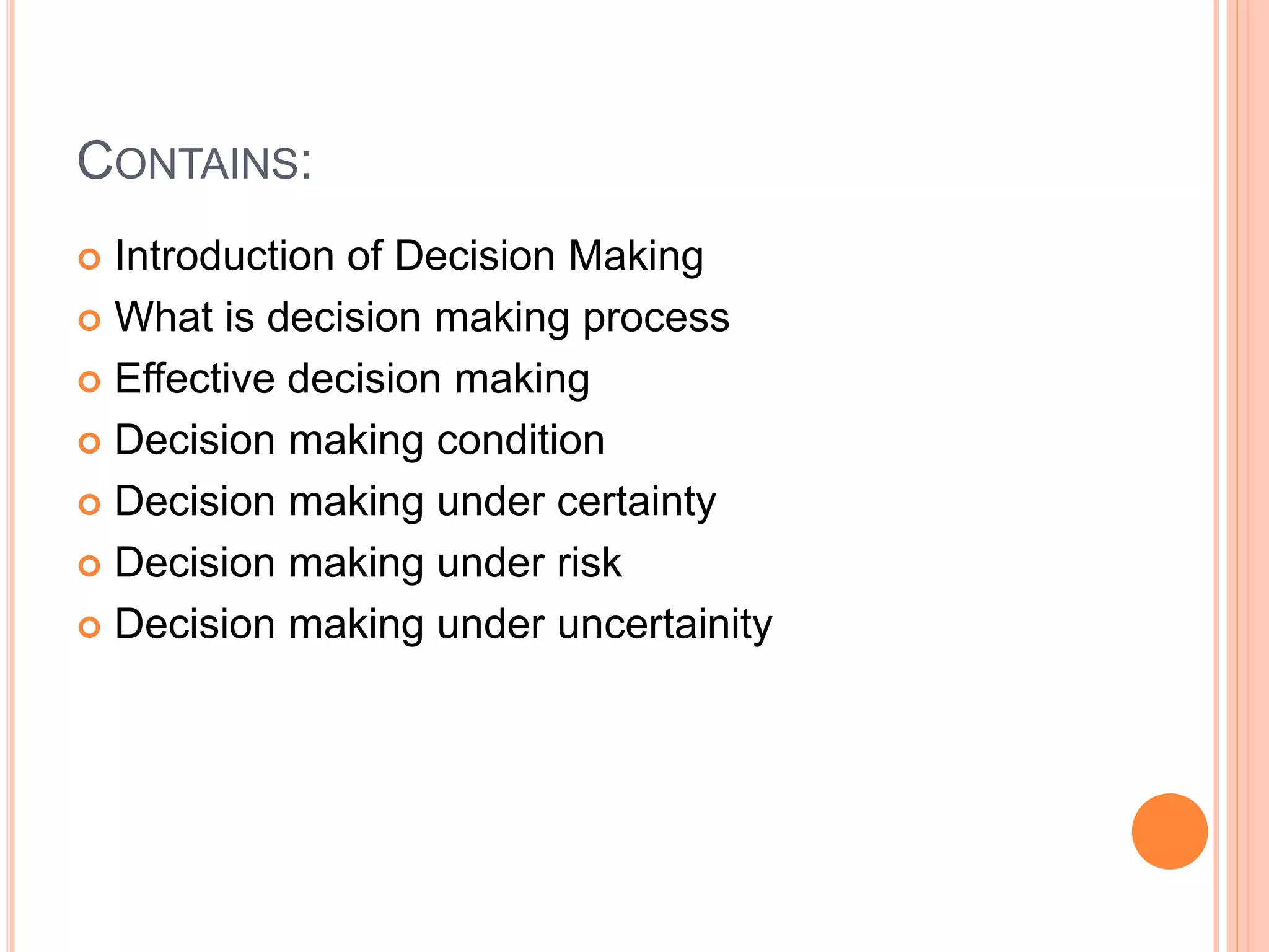 Decision making | PPTX