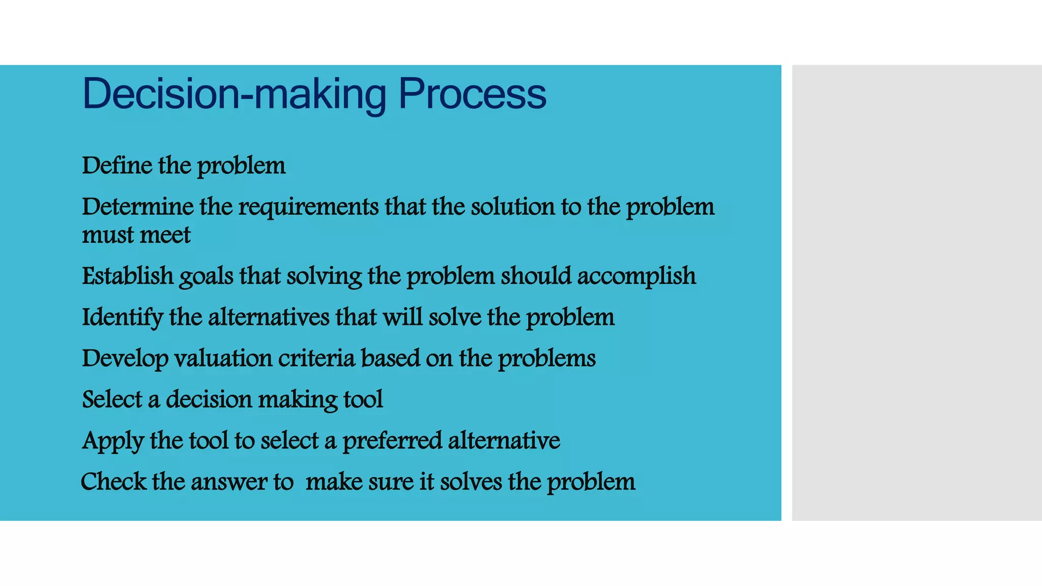 Decision Making | PPT