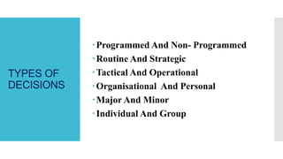 Decision Making | PPT