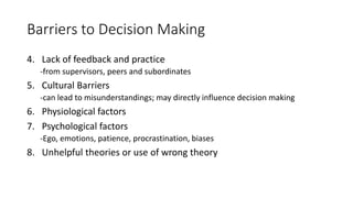 Decision making | PPTX