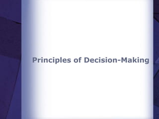 Decision making in Management | PPTX