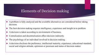 Decision making | PPT