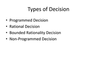Organizational Decision Making | PPTX
