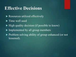 Decision making | PPTX | Business | Business and Finance