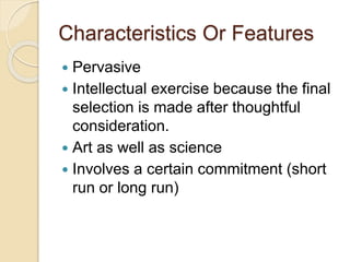 Decision making- concept,types,process,techniques and principles | PPTX