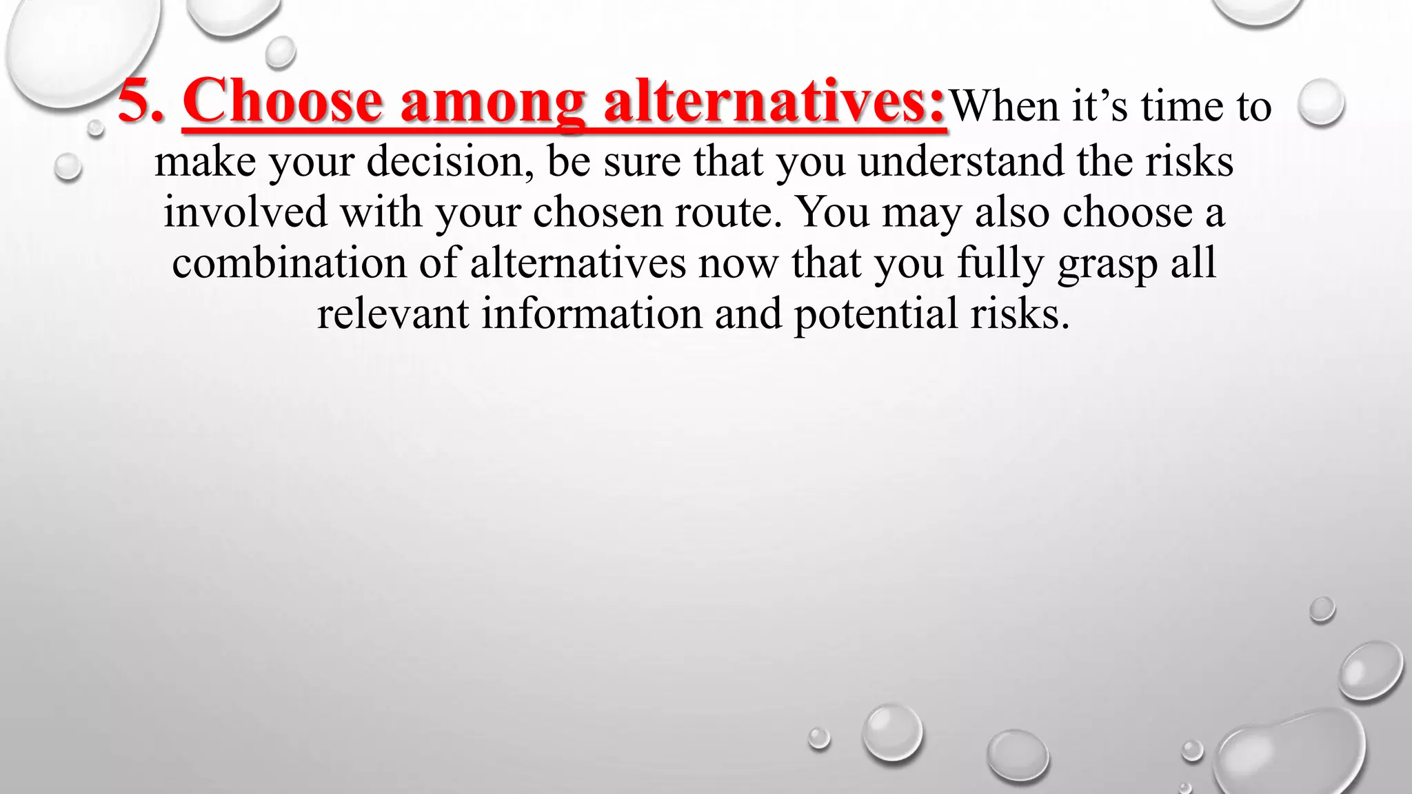 Decision making | PPTX