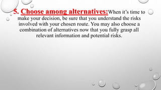 Decision making | PPTX