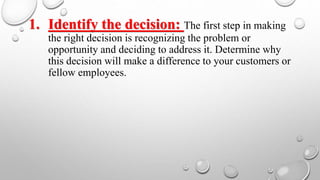 Decision making | PPTX