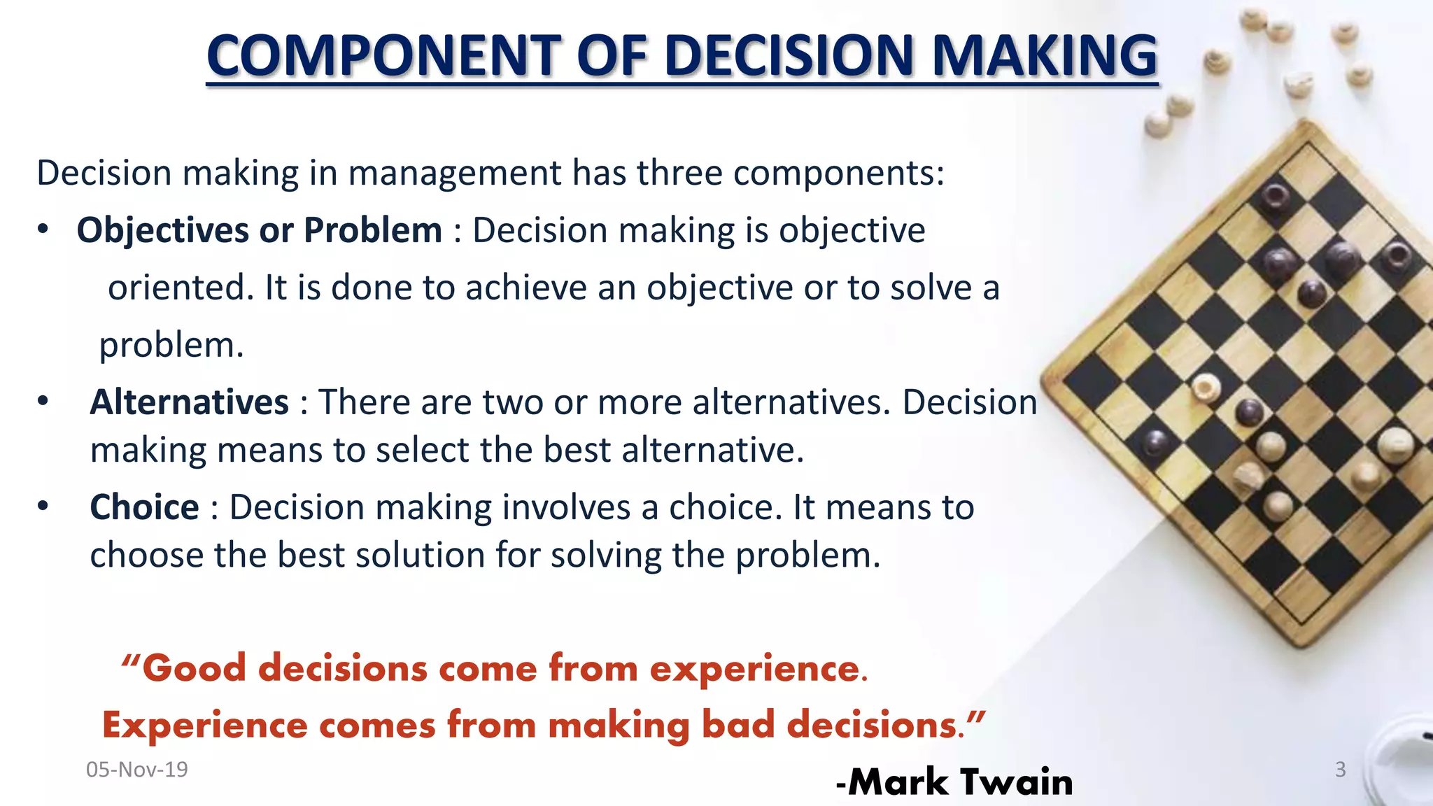 Decision making | PPTX | Business Administration | Business