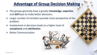 Decision making | PPTX | Business Administration | Business