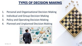 Decision making | PPTX | Business Administration | Business