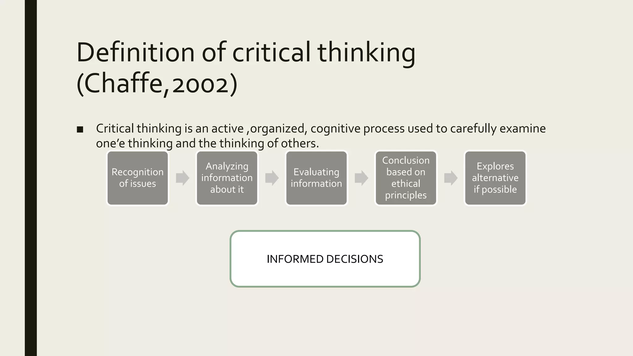 Decision making and Critical thinking | PPTX