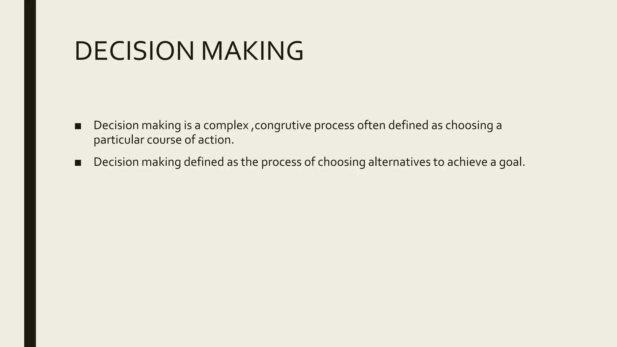 Decision making and Critical thinking | PPTX