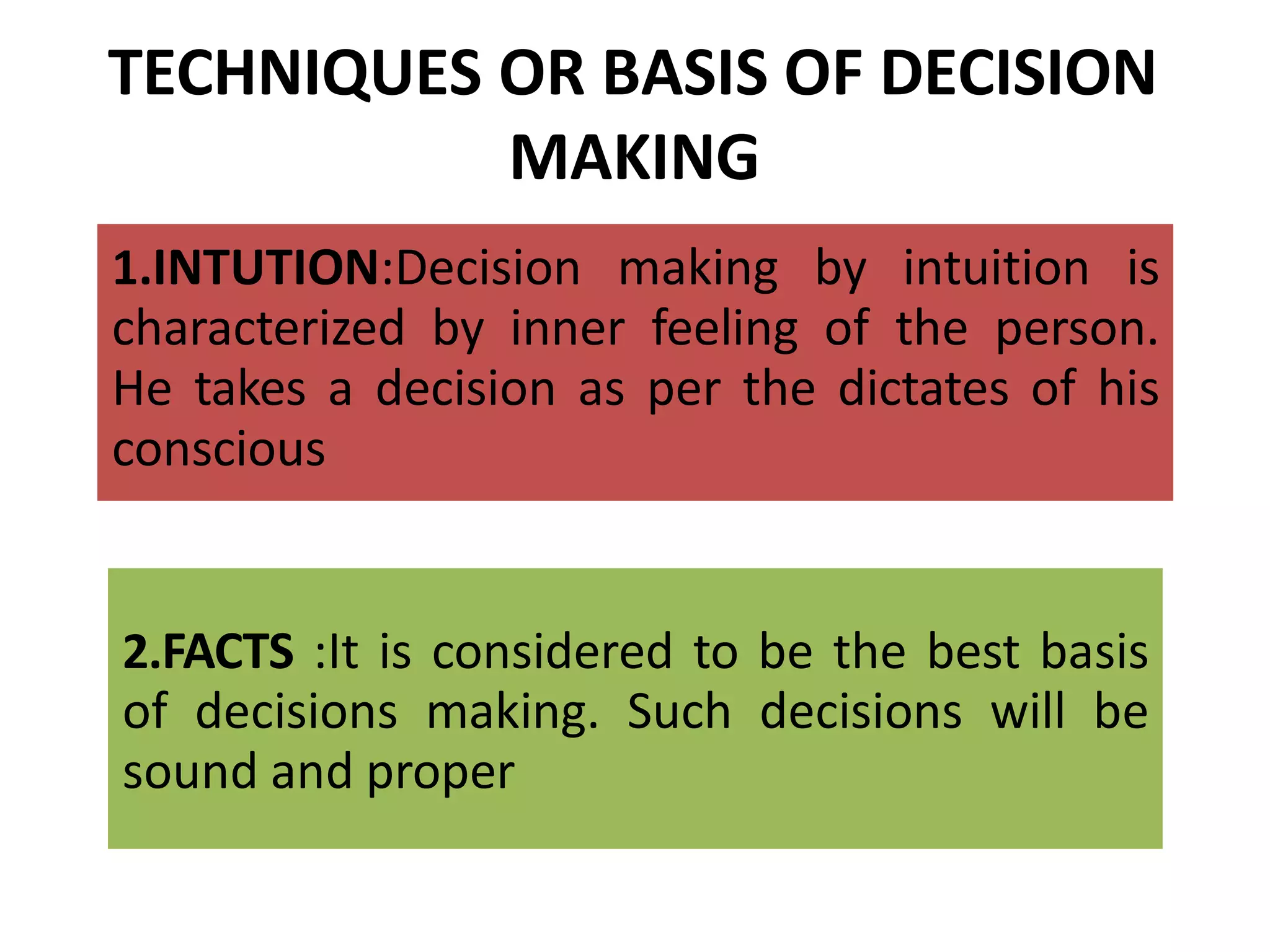 Decision Making | PPTX