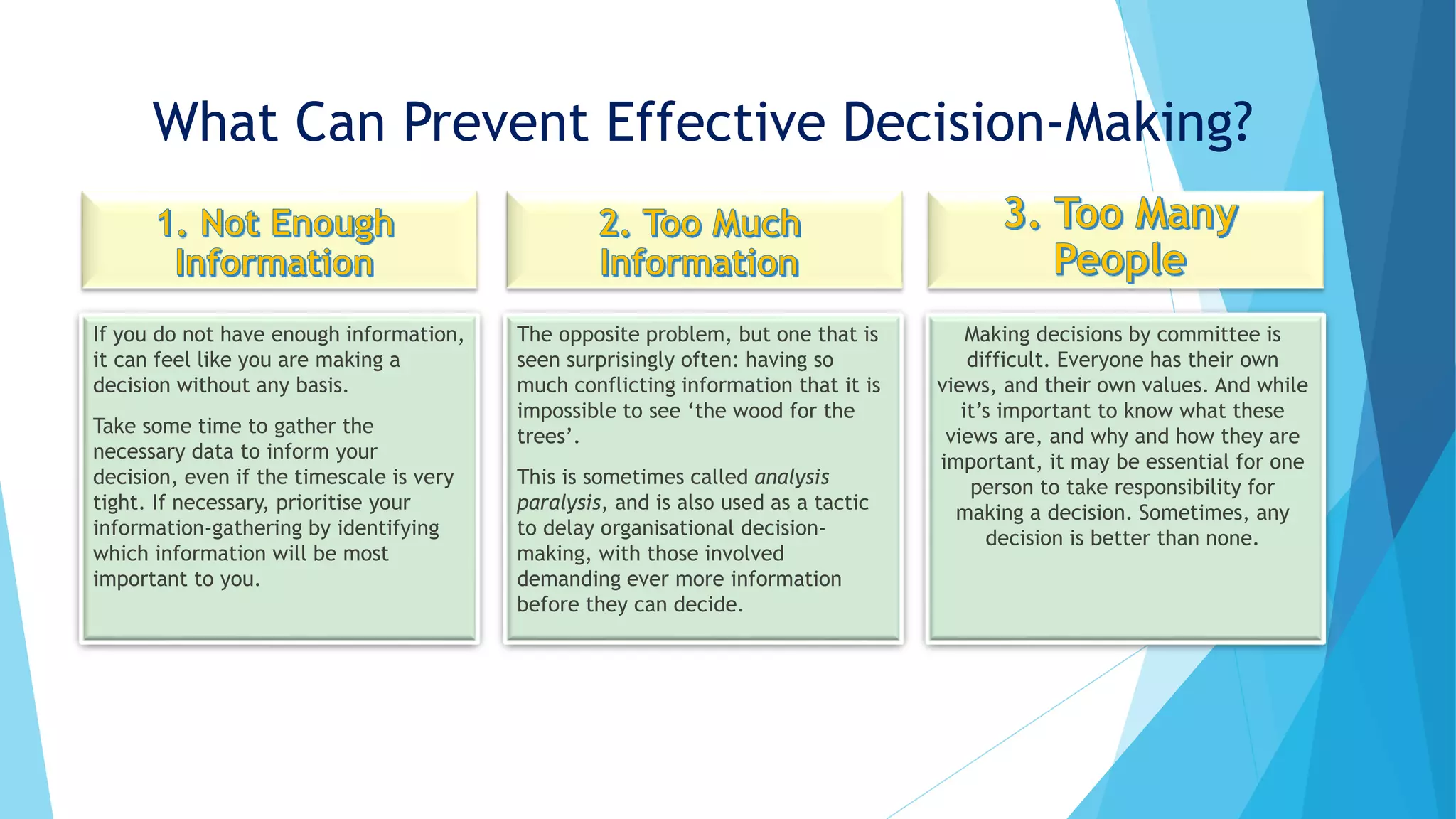 Decision making | PPTX