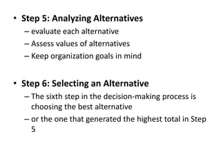 Decision making | PPTX