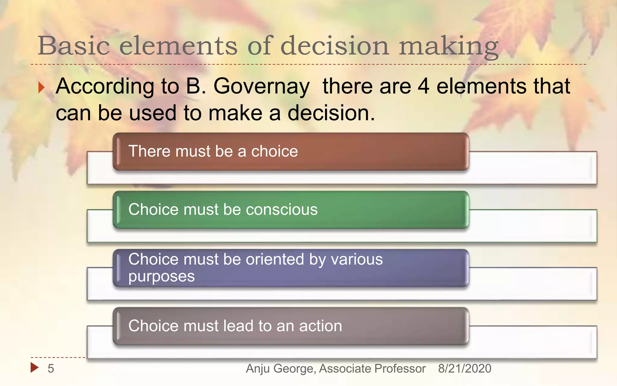 Decision making in Nursing Management | PPTX
