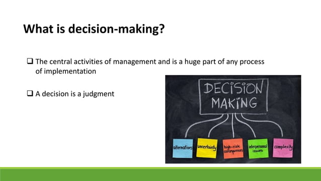 Decision making | PPT