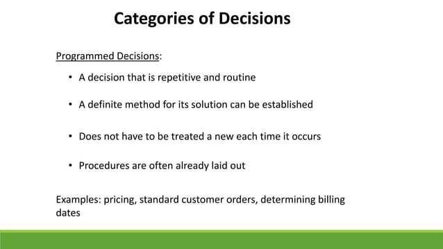 Decision making | PPT